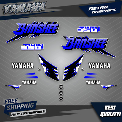 YAMAHA BANSHEE 350 (FITS ALL YEARS) OEM GRAPHICS KIT javoistron_4 | eBay