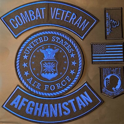 U.S. AIR FORCE COMBAT VETERAN AFGHANISTAN MILITARY MOTORCYCLE LOT OF 6 ...