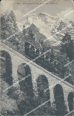 cf234 cartolina murrenbahn mit jungfrau svizzera suisse | eBay