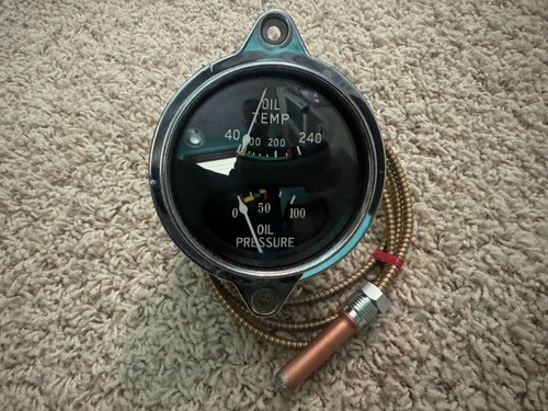 Aircraft Oil Temp/Oil Pressure Combo Gauge | eBay