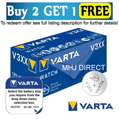 Varta 364 370 371 377 379 395 399 Watch Batteries BUY 2 GET 1 FREE ...