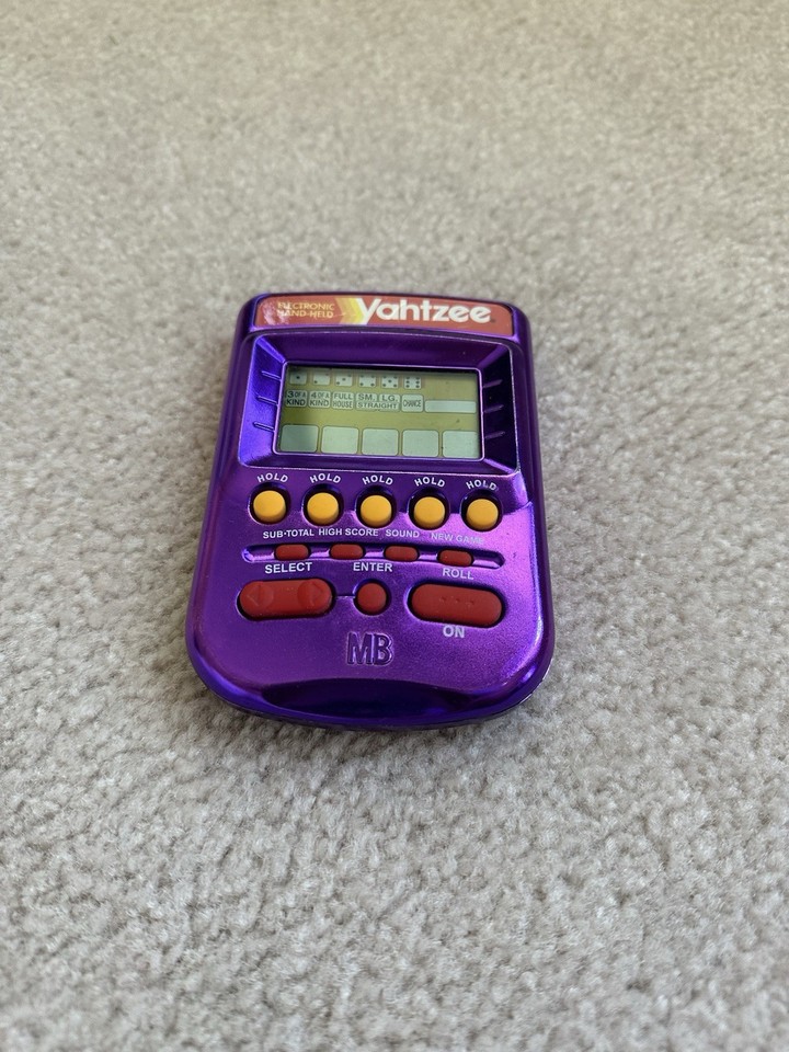 1995 Vintage Yahtzee Electronic Handheld Game Milton Bradley WORKS | eBay