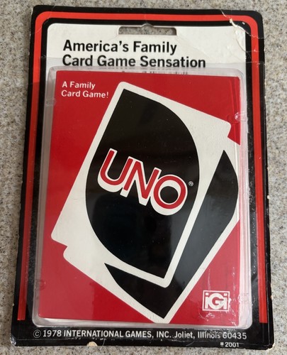Vintage UNO Family Card Game ©1978 International Games Sealed Original ...