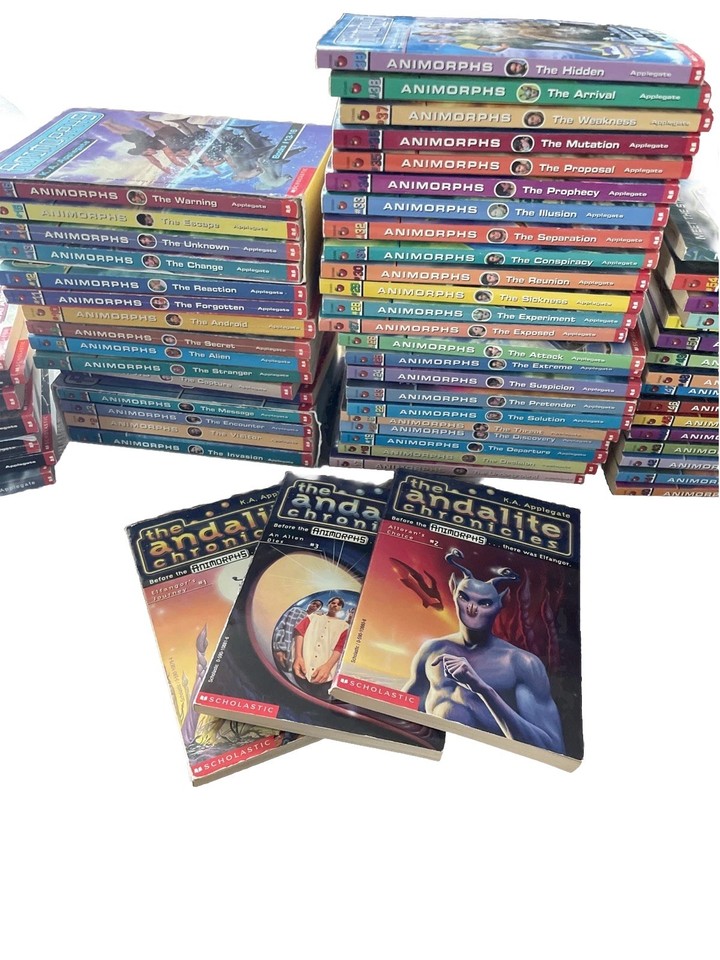 Animorphs Complete Set Series 1st Ed 65 1-54 + 11 KA Applegate Megamorphs Exc! | eBay