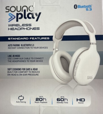 Tzumi Headphones Soundplay Wireless Over Ear Headphones Bluetooth New ...