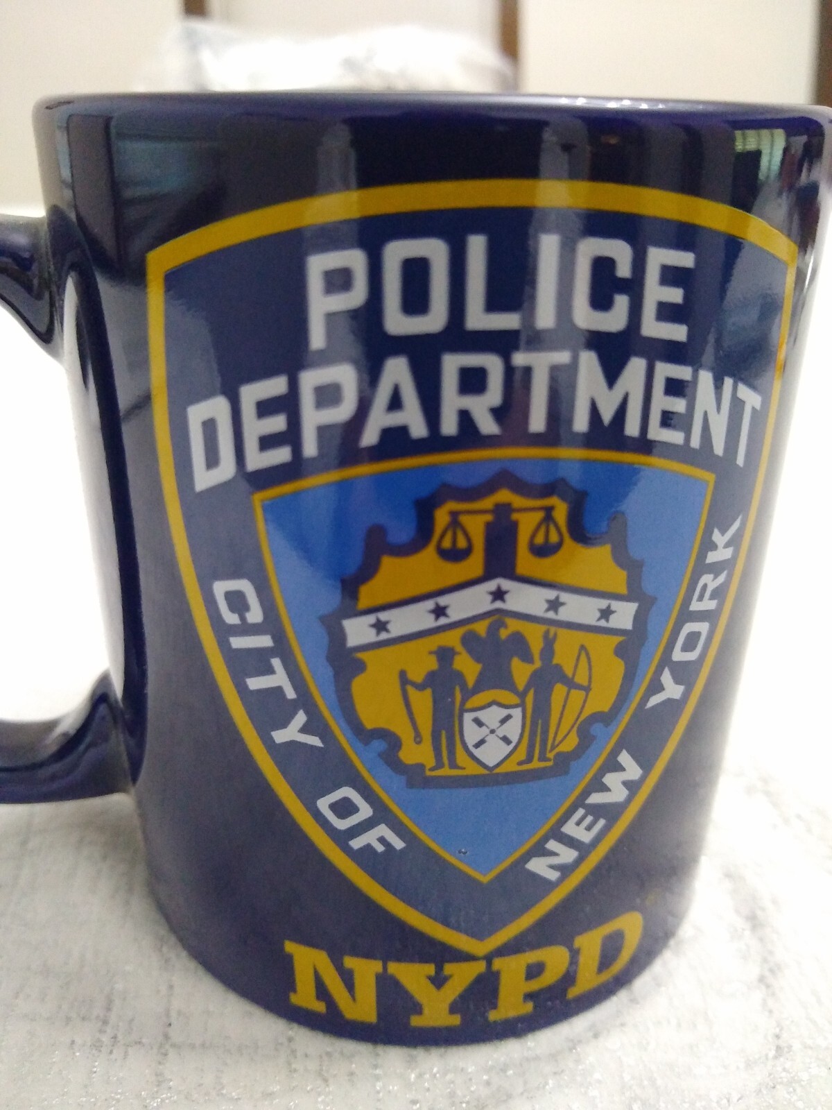 NYPD CITY OF NEW YORK POLICE DEPARTMENT BLUE 11 OZ COFFEE MUG CERAMIC ...