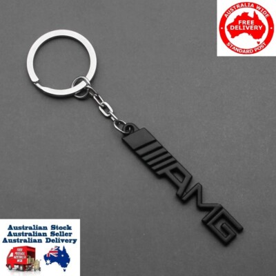 AMG (Mercedes Benz) Black Double Sided Metal Key Ring, Key Chain | eBay ...