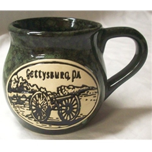 Gettysburg Potbelly Green Ceramic Coffee Mug Cup | eBay