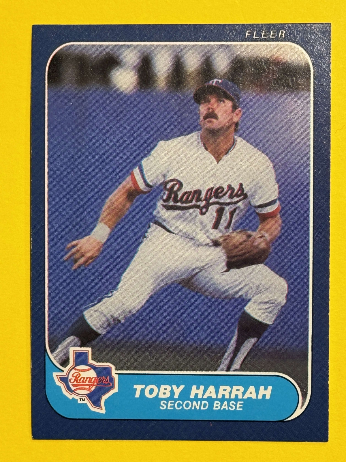 Toby Harrah 1986 Fleer Base #560 Texas Rangers | eBay