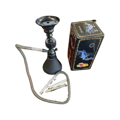 Hookah Set Shisha Complete Set Egyptian Hookah With Vase Black | eBay