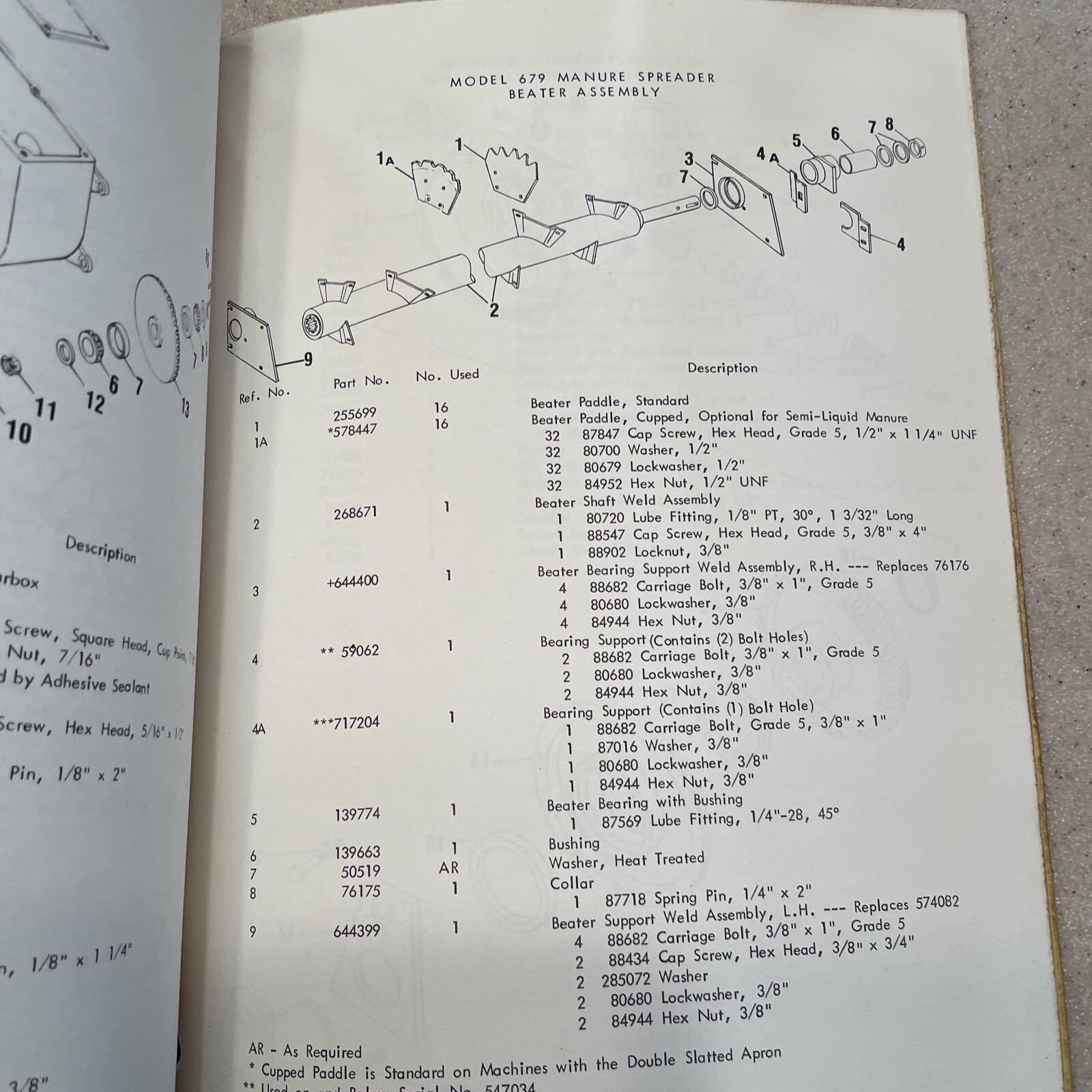 New Holland 679 Manure Spreader Parts Catalog Manual Book 3/81 NH ...