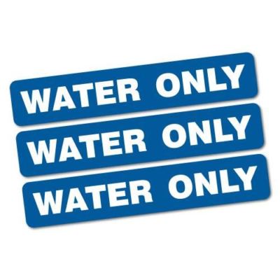 3X WATER ONLY SAFETY Sticker | eBay