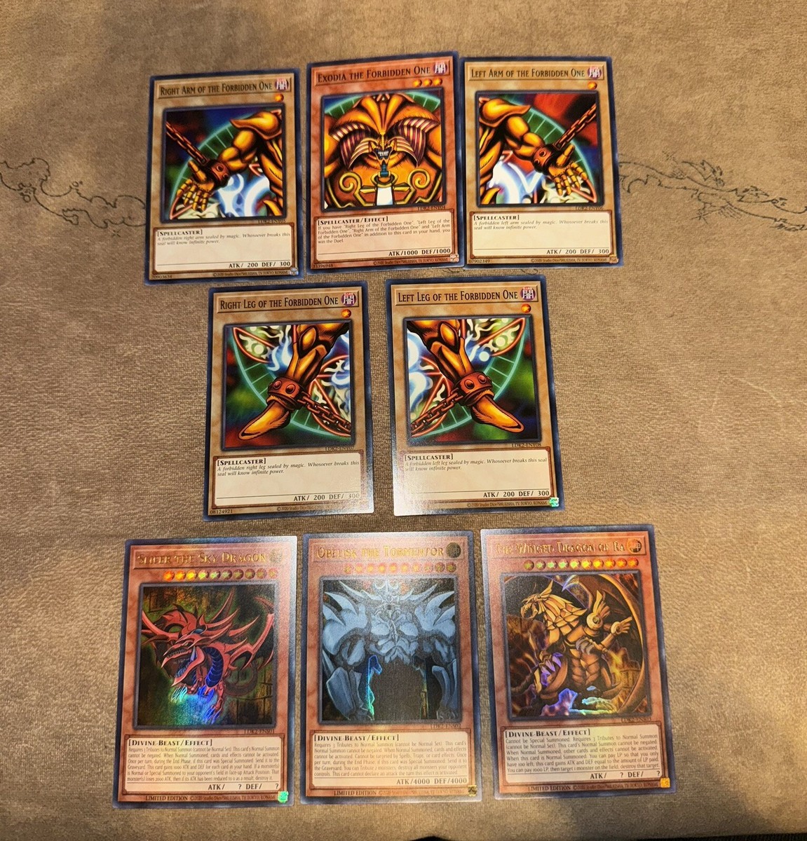 Obelisk The Tormentor Vs Exodia YuGiOh Metal Card Egyptian God Osiris