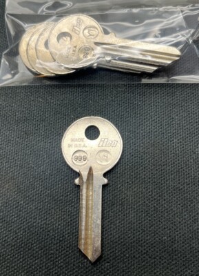 Lot of 5 of ILCO 999 Y1 Blank Uncut Keys | eBay