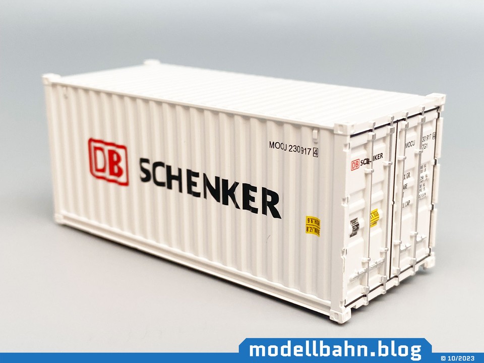 Weißer 20ft Container "DB Schenker" in 1:87 (H0) | eBay