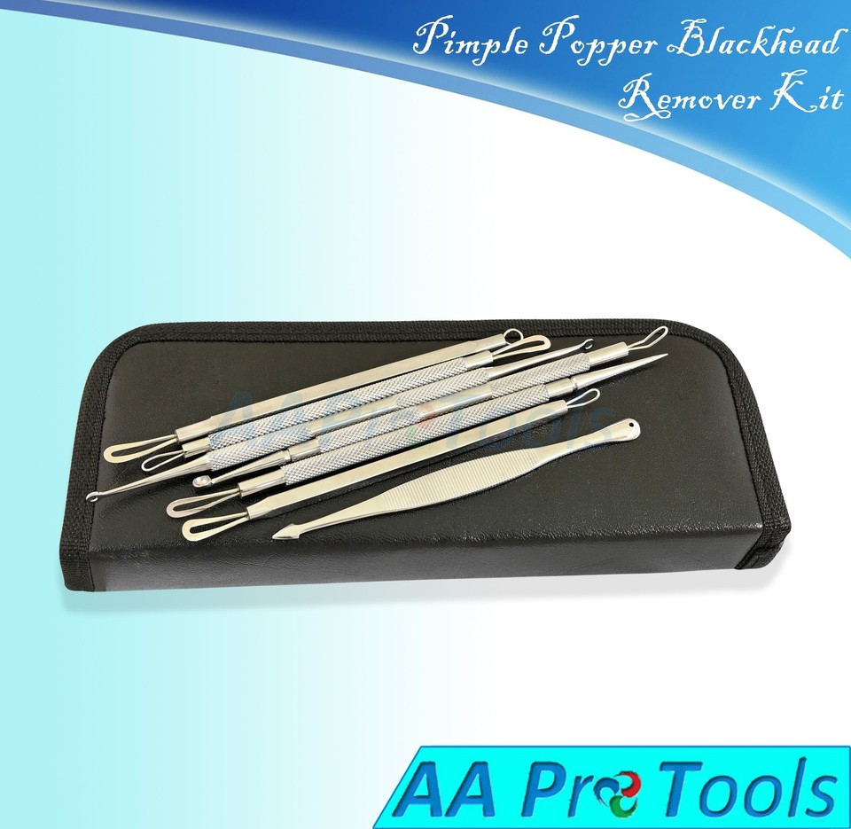 7 in 1 Pimple Popper Blackhead Remover Tool Kit Comedone Acne Spot Zit ...