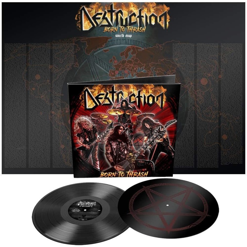 Destruction Born to Thrash (Vinyl) 12" Album (Gatefold Cover) (UK ...
