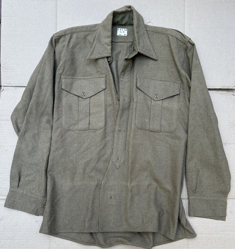 Korean War British Military Wool Uniform Shirt Size Medium | eBay