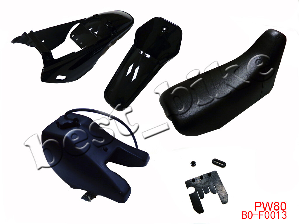 Yamaha PW80 Peewee PW 80 Plastic Fender Body Seat Gas Fuel Tank Fairing ...