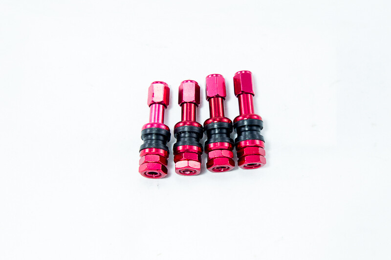 4 Aodhan V1 Bolt on Red Valve Stems Fits 4X100 4X114.3 5X100 5X112 ...