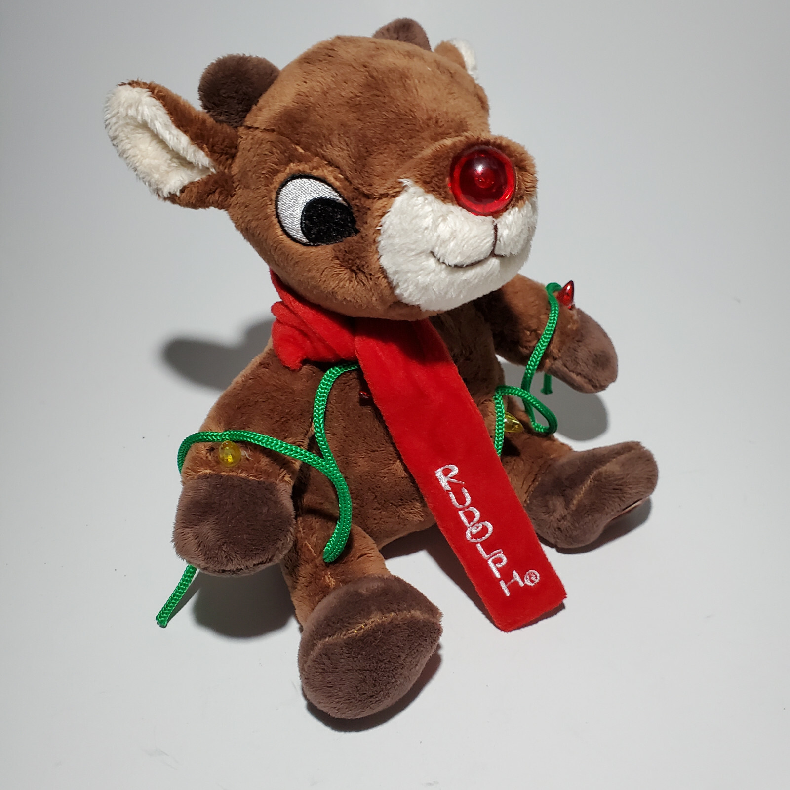 DanDee Singing Rudolph Red Nose Reindeer Christmas Plush Light Up ...
