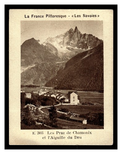 LES PRAZ DE CHAMONIX FRANCE PITTORESQUE LES SAVOIES NON SPORTS CARD ...