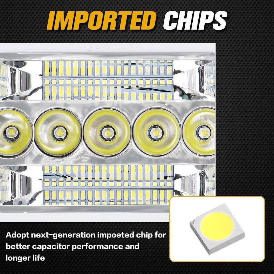 For Nissan Pickup Hardbody D21 2SETS 7x6" LED Headlights DRL High/Low ...