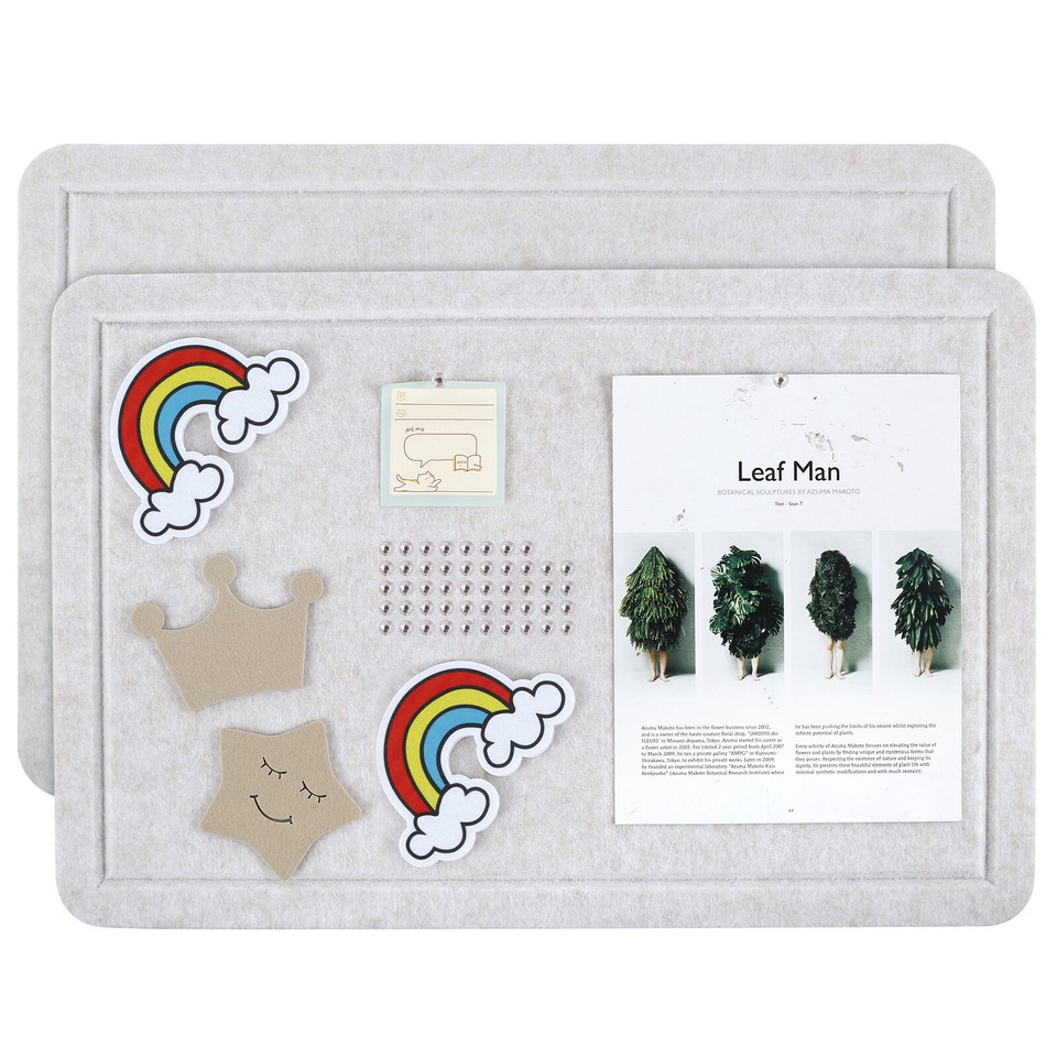 2Pcs Felt Bulletin Board Self Adhesive Display Board DIY Foldable ...