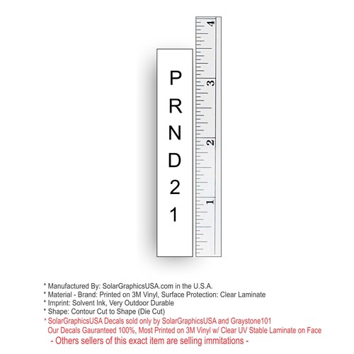 2X Transmission Shift Pattern Decal fits Jeep DJ5 Postal US Post Office ...