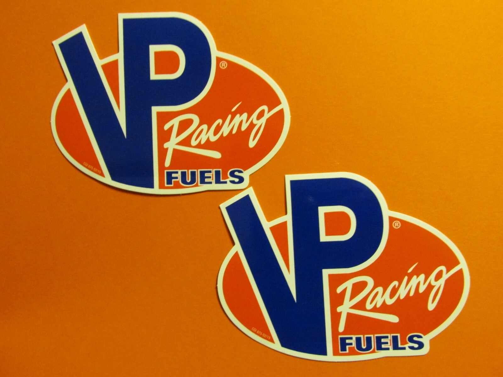 Two Genuine VP Racing Fuels Team Sponsor Logos Decals Stickers C12 T2 ...