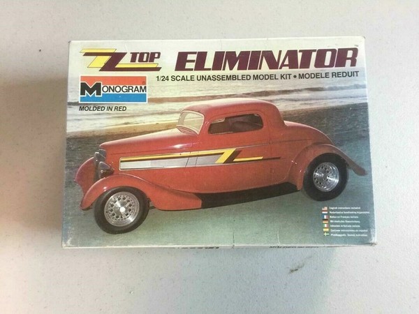 Vintage 1985 Monogram ZZ Top 1933 Ford Eliminator Hot Rod 1/24 Model ...
