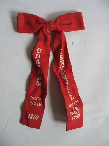 VTG Chatham NY Centennial Red Western String Colonel Bow Tie 1869- 1969 ...