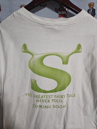 Vintage 2001 Dreamwork’s Shrek Coming Soon Fairy Tale Promo Tee Size XL ...