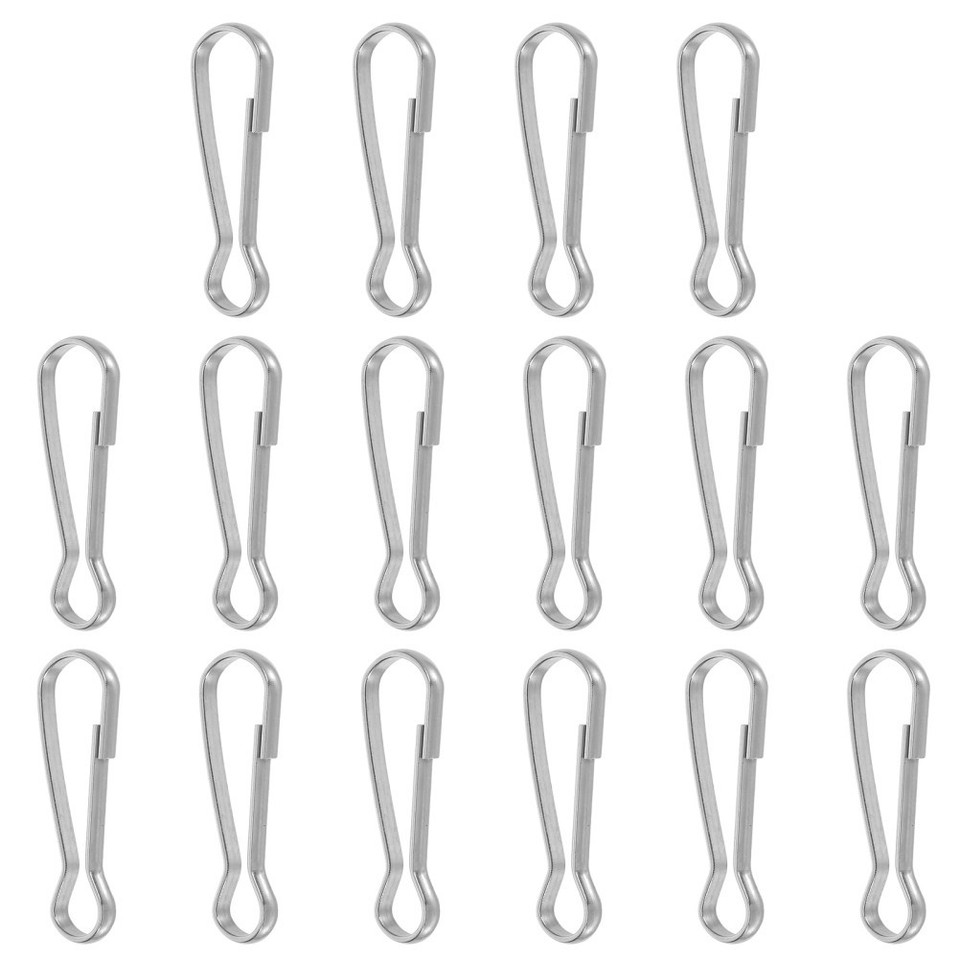 30 Pcs Metal Garden Flag Clips for Flagpole Ceiling Hooks Accessories ...