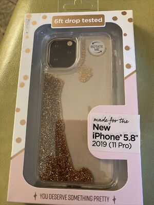 Fellowes Iphone5.8" 2019 (11 Pro) Moving Pink Glitter Case | eBay