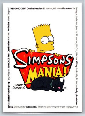 2001 Inkworks The Simpsons Mania Title Card Bart Simpson #1 | eBay