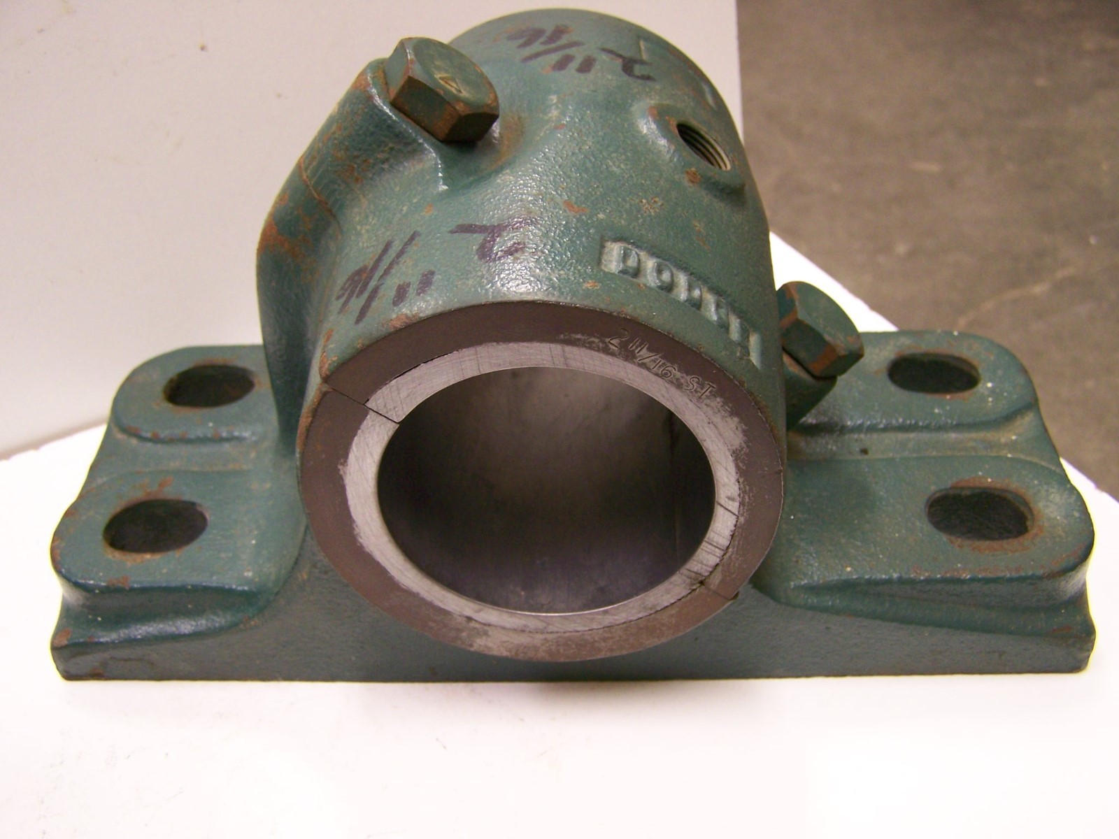 Qty 2 Dodge P4B-BAA-211 Angle Babbitted Pillow Block Bearing 2-11/16 ...