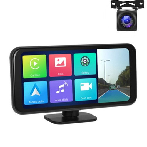 HD Car DVR Dash Cam Video Recorder Touch Screen Carplay Android Auto W ...