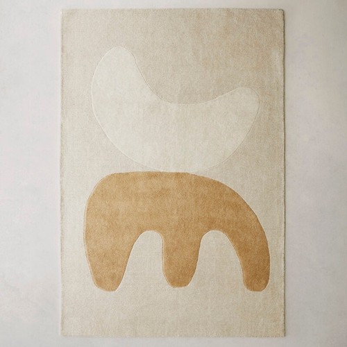 Hand-Tufted White Rug Jason We Adobe Rugs Handmade Area Rug 100% Wool ...