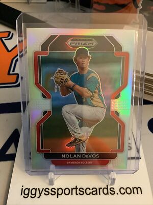 Nolan DeVos SILVER PRIZM 2022 Panini Prizm Draft Picks Baseball ...