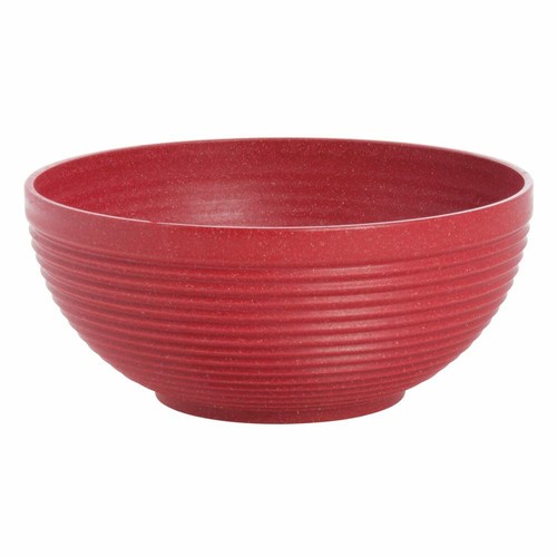 Red Serving Bowl Made of Wood and Plastic - 7 1/2"Dia x 3 1/4"H | eBay