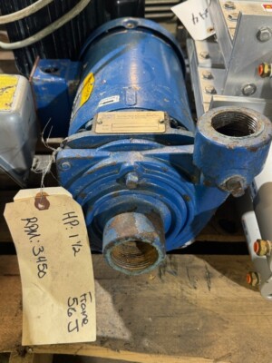 Sterling Peerless Pump Model PE150C3 / 1.5 HP / 3450 RPM (Item No. 647 ...
