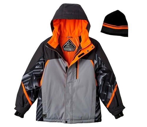 ZeroXposur Little Boys Snowboarding Jacket NWT Size 4/5 Gray Orange | eBay