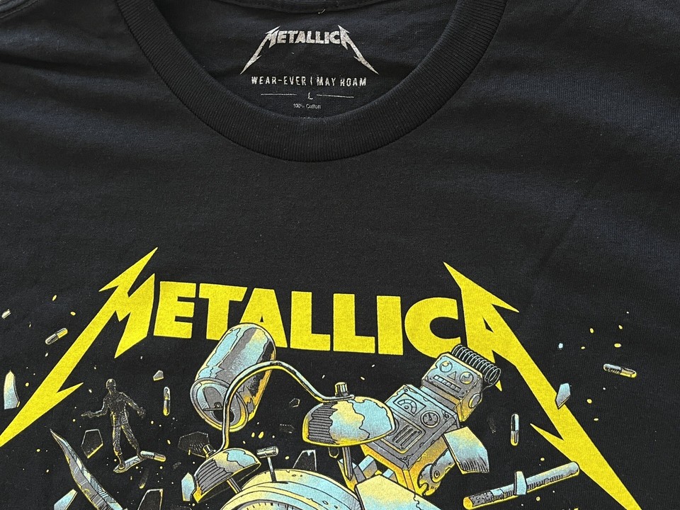 Metallica M72 Official Concert T Shirt 2023-24 WHERE-EVER I MAY ROAM ...