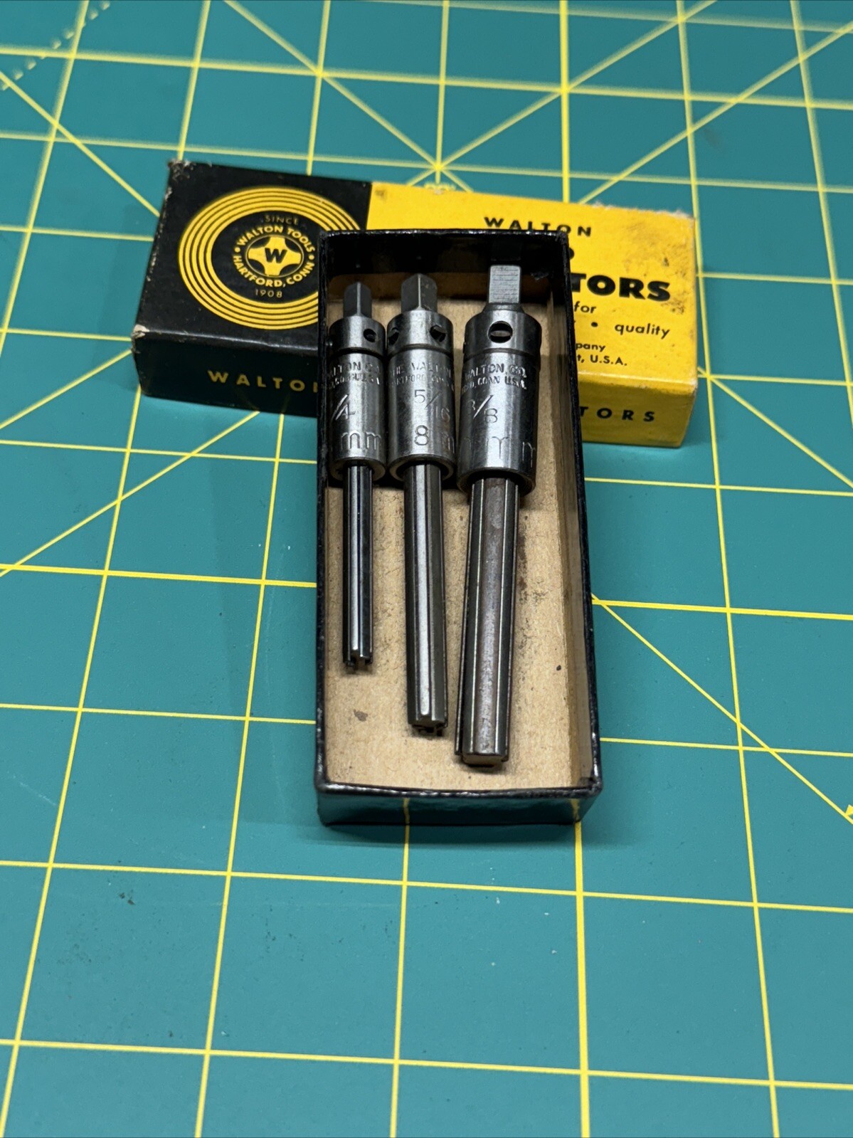 Flute Tap Extractor The Walton Co. Lot Of 3 Sizes 3/8, 5/16, 1/4 | eBay