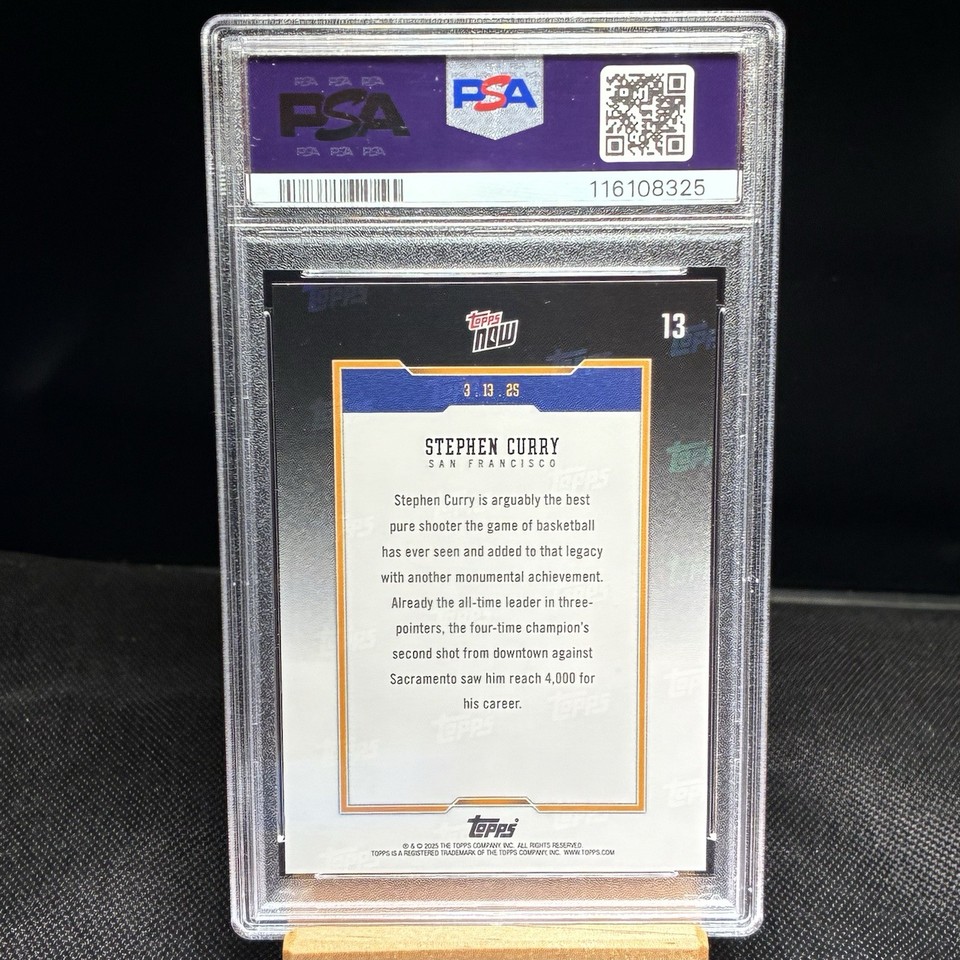 2024 Topps Now #13 Stephen Curry PSA 10 Gem Mint 4,000 Career 3-Pointers Made | eBay