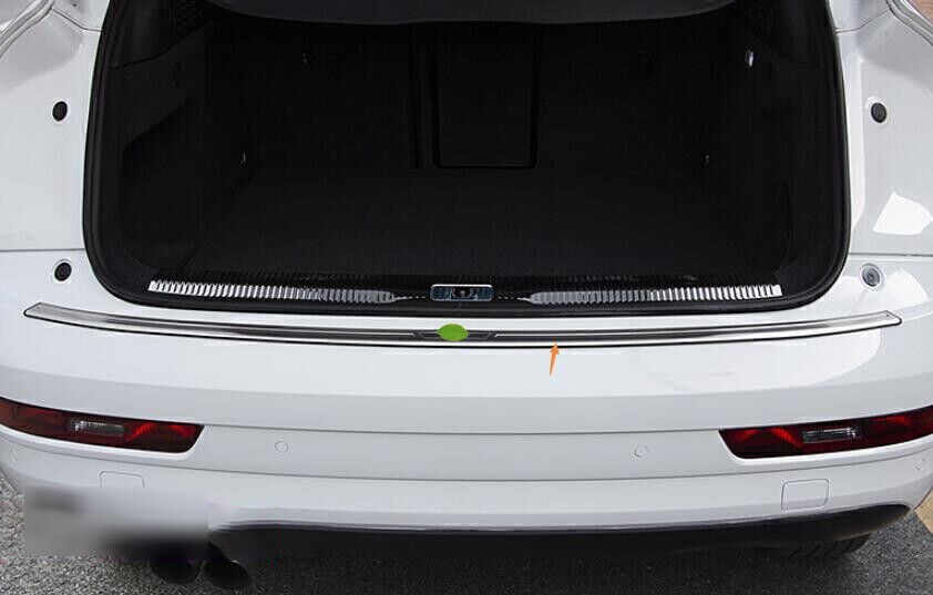 For Audi Q3 RS Q3 2013-2018 Silver Steel Outer Rear Bumper Protector ...