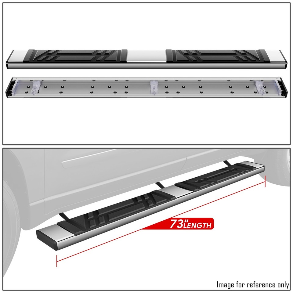 For 10-16 GMC Acadia Denali 6.5" Premium Running Boards Side Step Pedal ...