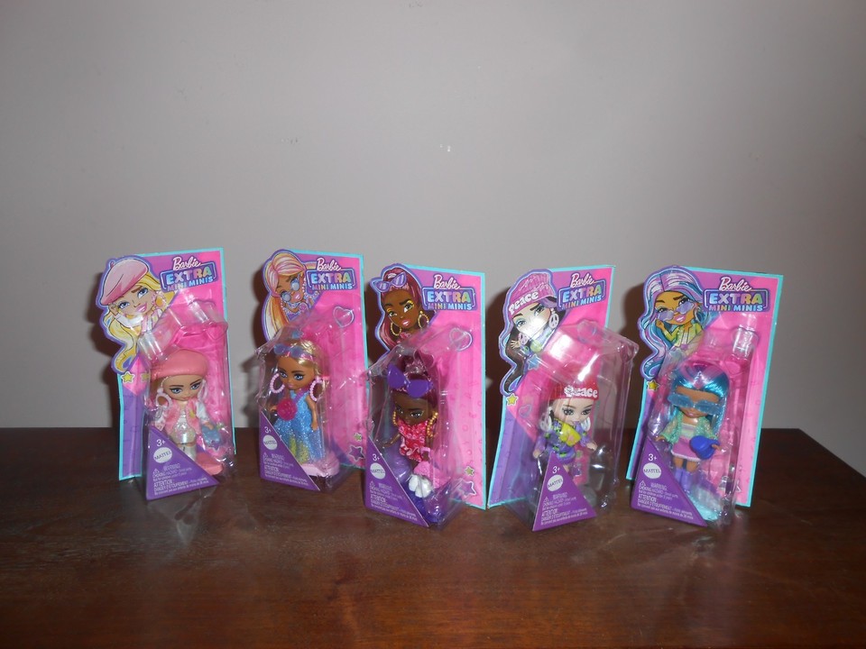 Mattel BARBIE Extra Mini Minis Dolls NEW IN PACKAGES (5) Total | eBay
