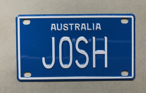 JOSH Novelty Mini Number Plate | eBay